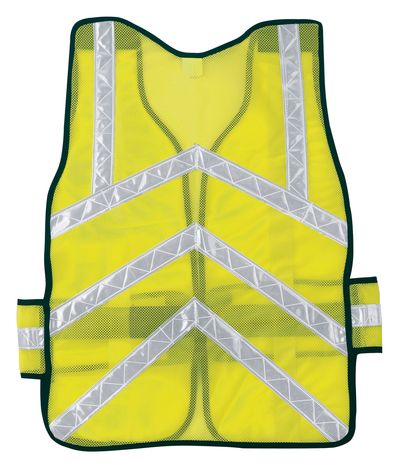 MCR Safety River City Safety Vest CHEV2L - High Visibility, Tear Away ...