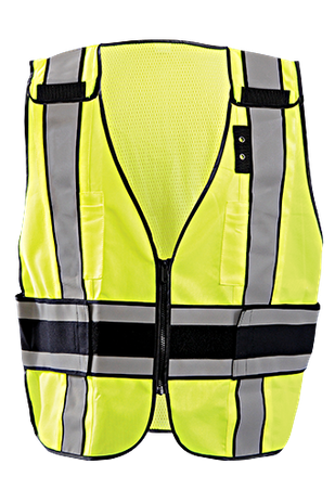 Occunomix LUX-DPS-DOR Deluxe Solid/Mesh Break-Away Public Safety Vest w ...