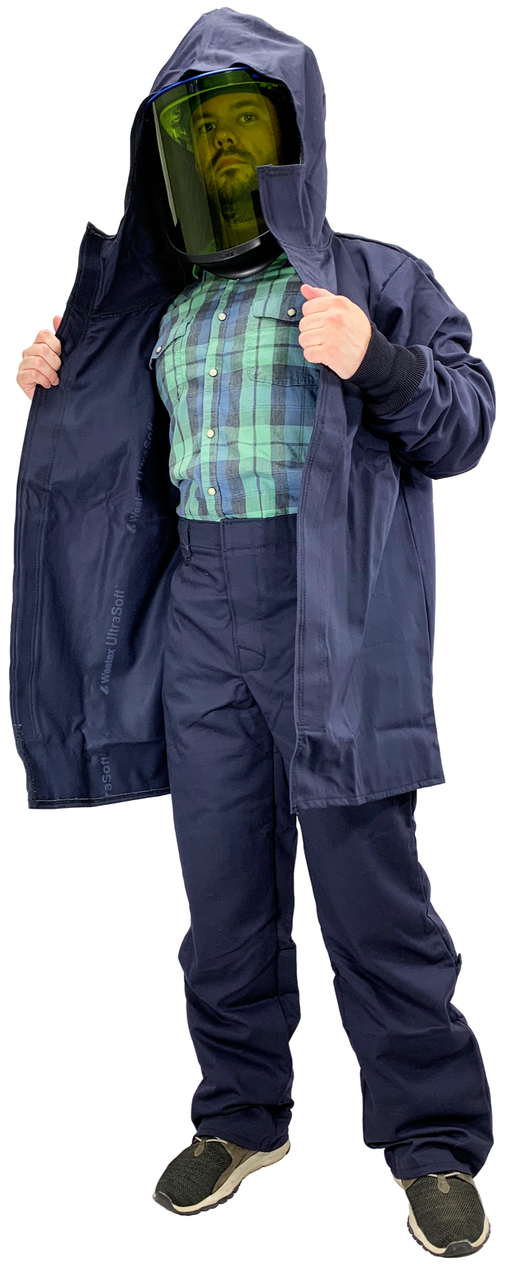 Chicago Protective Apparel Arc Flash Hooded Jacket SW-620-20 - 20 Cal ...